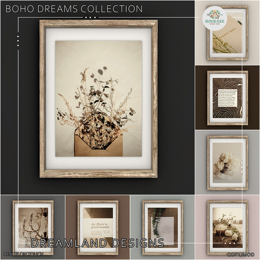 Second Life Marketplace - DD Boho Dreams Fatpack Collection LAZY Sunday